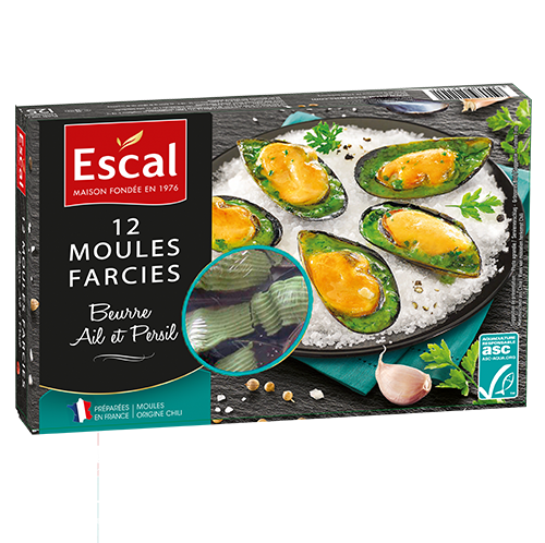 12 MOULES FARCIES - Escargots et apéritifs surgelés ESCAL